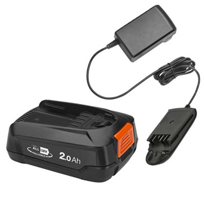 Flymo Power For All Battery & Charger Starter Set 18V 2.0Ah FLY103 ...