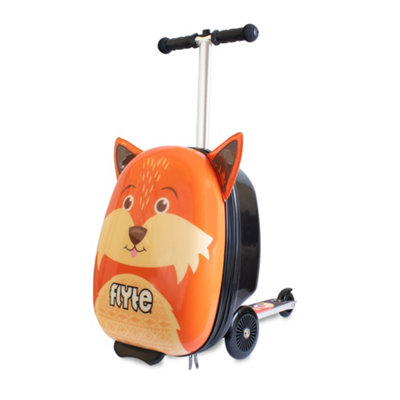 Flyte Scooter Suitcase Folding Kids Luggage - Frazer the Fox, Hardshell ...