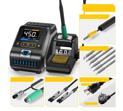 FNIRSI DWS-200 200W Soldering Iron Station F245 6 Tips