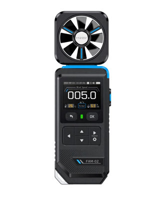 FNIRSI FAM-02 Anemometer: Wind Speed, Temperature & Humidity Meter