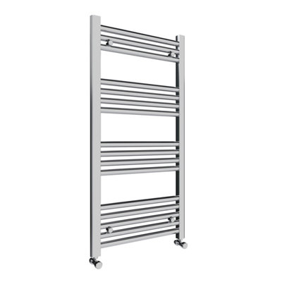 FNX Chrome Polished Heated Towel Rail Radiator with Straight ...
