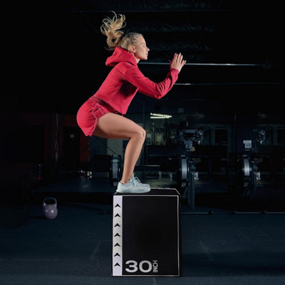 Foam Plyometric Box Jumping Exercise BalanceFrom Anti-Slip Jumping Trainer