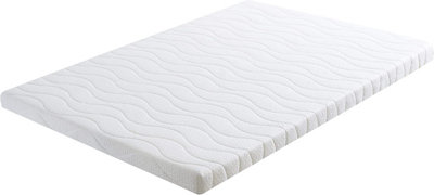 FOAMEX Recon Foam Mattress Topper, 3CM, Firm Comfort, Cleanable Cover ...