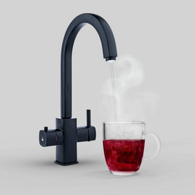 Fohen Florence Matt Black 3 in 1 Instant Boiling Water Tap