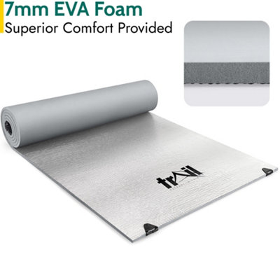 Foil Camping Mat 7mm Thick Aluminium Sleeping Roll Pad Waterproof ...