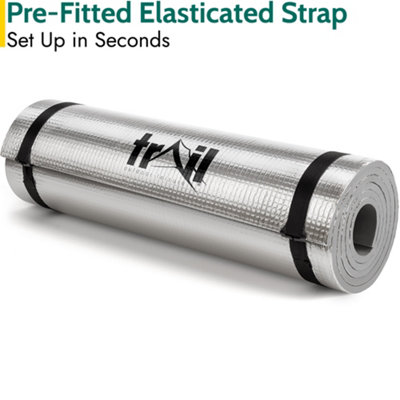 Foil Camping Mat 7mm Thick Aluminium Sleeping Roll Pad Waterproof ...