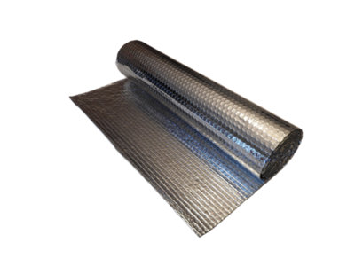 Foil Insulation Roll 5m x 60cm Radiator Reflector Panels for Floor Roof ...