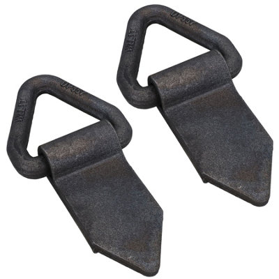 Fold Over Tie Down Lashing Eye / Anchor Point HEAVY DUTY Self Colour PAIR