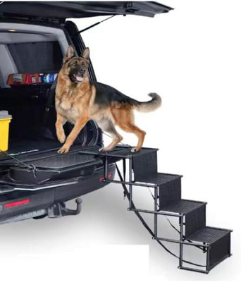 Foldable Dog Car Ramp Dog Car Ladder Steps Lightweight Portable Dog Car ...