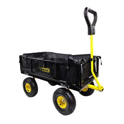 Foldable Folding Trolley Mesh Camping Festival Cart RocwooD Wagon With ...