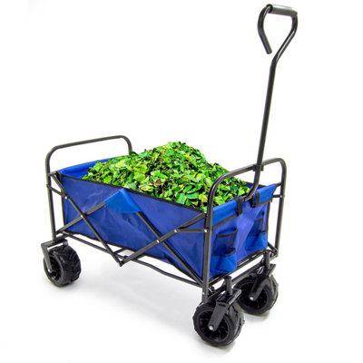 Foldable Garden Trolley Cart Wagon Truck Barrow 100kg BMC Ourdoor Heavy ...