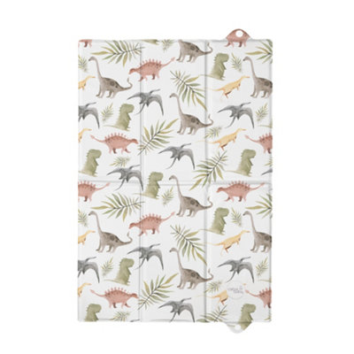 Foldable & Portable Baby Changing Mat 40x60cm Colourful Dinosaurs