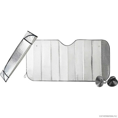 FOLDABLE REFLECTIVE CAR WINDSCREEN SUN SHADE UV PROTECTOR 140CM X 70CM