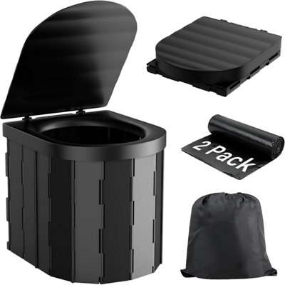 Foldable Toilet Compact Portable Toilet Potty Loo Seat Travel Camping ...