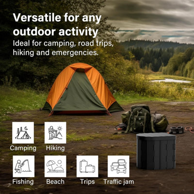 Foldable Toilet Compact Portable Toilet Potty Loo Seat Travel Camping ...