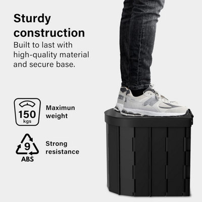 Foldable Toilet Compact Portable Toilet Potty Loo Seat Travel Camping ...