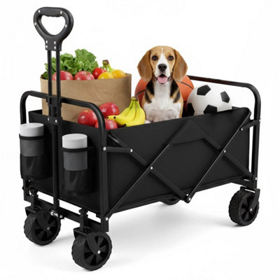Foldable Trolley Wagon 200KG Multi-use Cart for Camping Beach Garden
