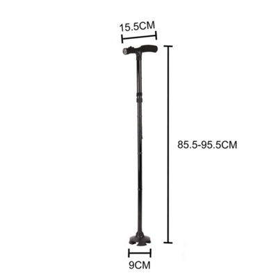 Foldable Walking Stick with Led Light Disability Heavy Duty Anti-Slip ...