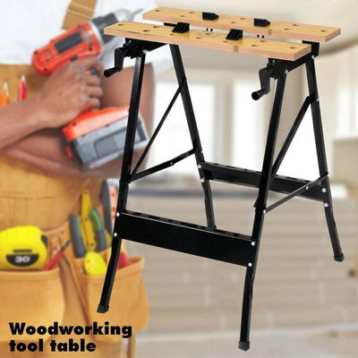Foldable Workbench Portable Clamping Work Table Heavy Duty Steel Frame ...