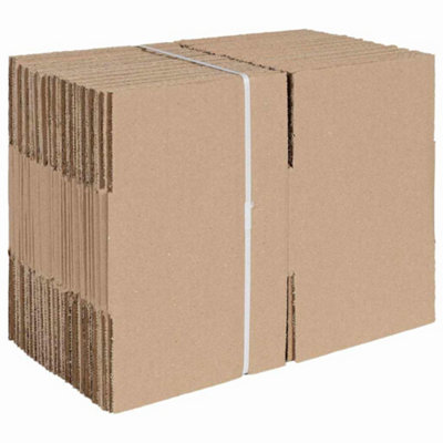 Folding Box with Storage 50 pcs Brown 15 x 15 x 8 cm Cardboard
