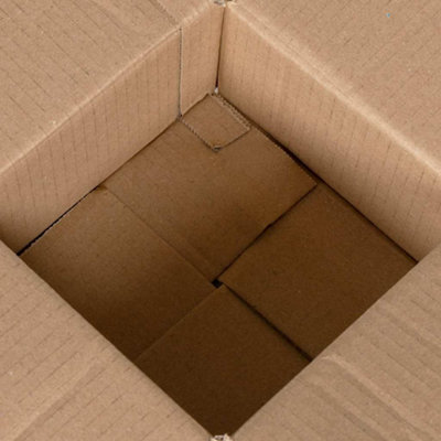 Folding Box with Storage 50 pcs Brown 15 x 15 x 8 cm Cardboard