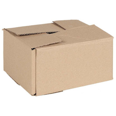 Folding Box with Storage 50 pcs Brown 20 x 15 x 10 cm Cardboard