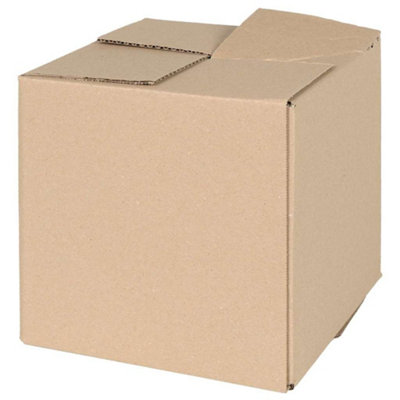 Folding Box with Storage 50 pcs Brown 20 x 20 x 20 cm Cardboard