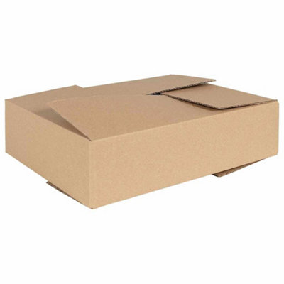 Folding Box with Storage 50 pcs Brown 40 x 30 x 10 cm Cardboard