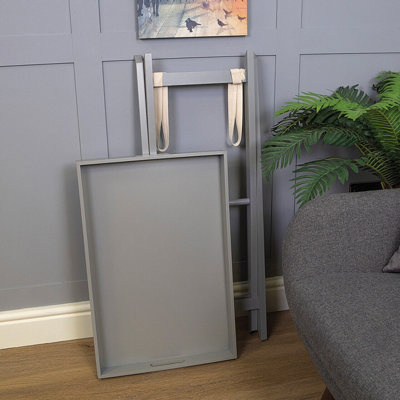 Folding Butlers Tray & Stand - Stylish Wooden Side Table with ...