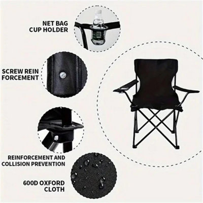 Folding Camping Chair Picnic Fishing Seat Portable