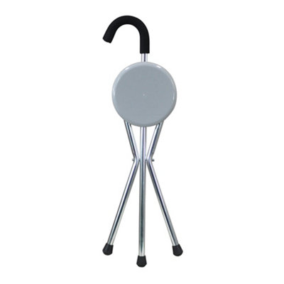 Folding Cane with Integrated Seat - Portable Walking Stool for Mobility ...