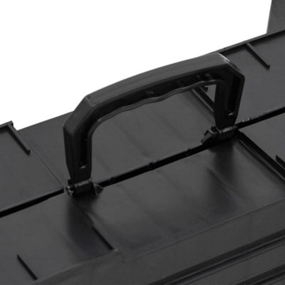 Folding Dog Ramp Black 153x40x12.5 cm Plastic Pet Ramp