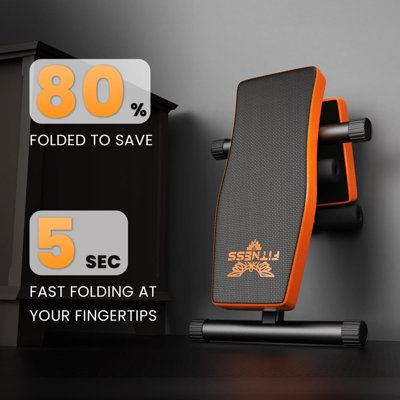 Folding Exercise Bench with 7 Adjustable Positions for Weight Lifting ...