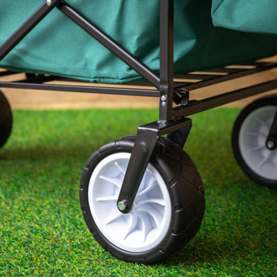 Folding Festival Camping Storage Trolley with Canopy & Waterproof Cover ...