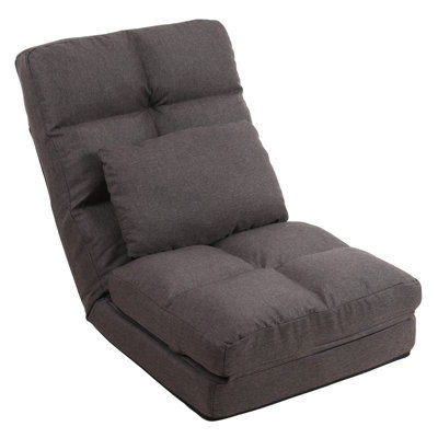 Folding Floor Sofa Chair 14 Angles Adjustable Chair Bed Lazy Floor ...