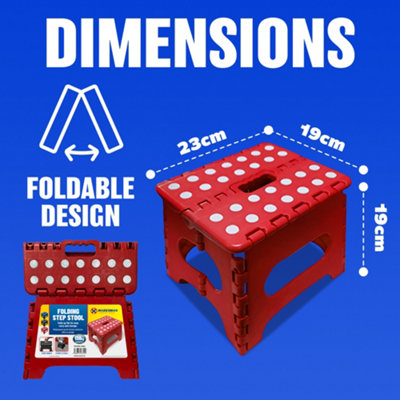 Folding Handy Step Stool - For Home, Kitchen, Bathroom, Office Flat ...