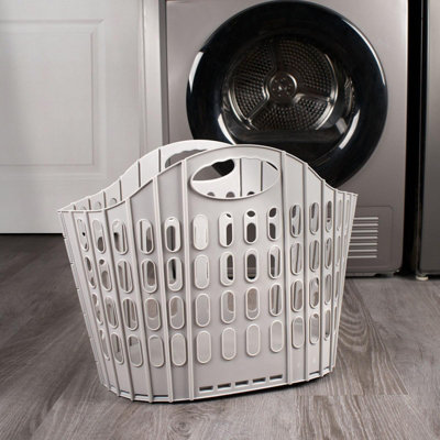 Folding Laundry Basket Bin Space Saving Washing Hamper Clothes Storage ...