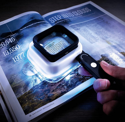 Folding LED Magnifying Glass - Pocket Size Magnifier Tool with LED ...