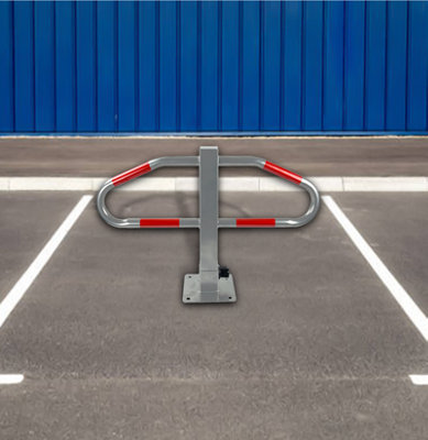 Folding Locking Parking Bollard Secure Driveway & Car Park Post Barrier