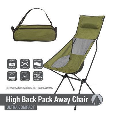 Folding Outdoor Chair Green, Pack Away Easy, Durable | DIY at B&Q