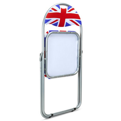 Folding Padded Office Dining Desk Chair - Union Jack