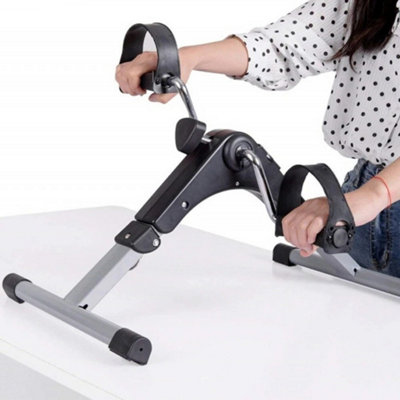 Folding Pedal Exerciser Mini Arm Leg LCD Exercise Bike Foot Hand Cycle ...