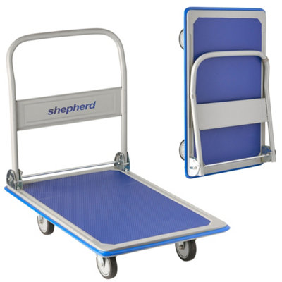 Folding Platform Trolley 270kg, Heavy-Duty Push Cart, Equipment ...