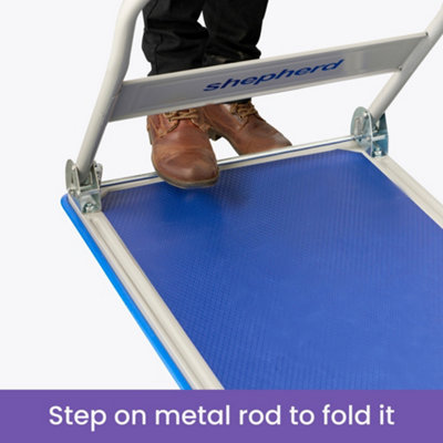 Folding Platform Trolley 270kg, Heavy-Duty Push Cart, Equipment ...