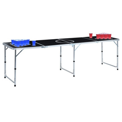 Folding Pong Table with Cups and Balls Flexible and height adjustable ...