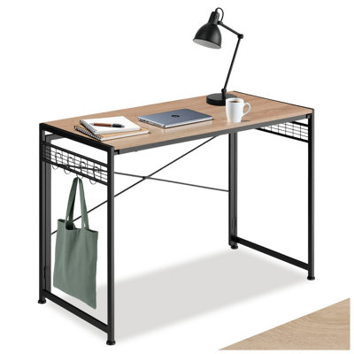 Folding Table Paterson - 102x51x77cm computer desk - industrial wood ...