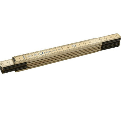 Folding wooden Rule Measure 1m/2m Pocket Ruler Double sided Metric ...