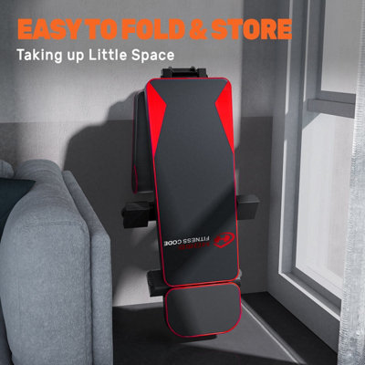 Folding Workout Weight Bench 8 Backrest Adjustment with Resistance ...