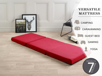 Folding Z Bed Mattress, Tri Folding Guest Bed, Lightweight, Space ...