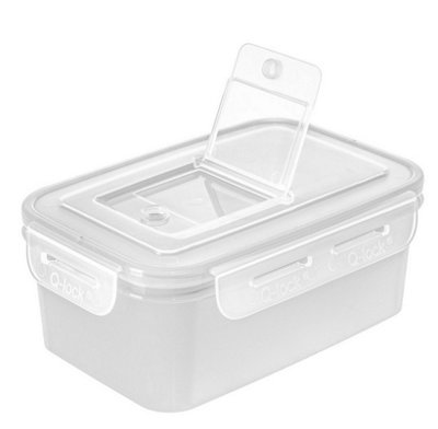 Food Storage Containers Clip lock Label window Freezer Microwave 1L